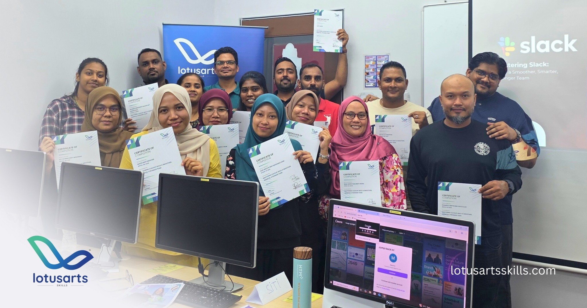 Boosting Teamwork: Inside Our Slack Mastery Session for Smarter Collaboration - Lotusarts Skills